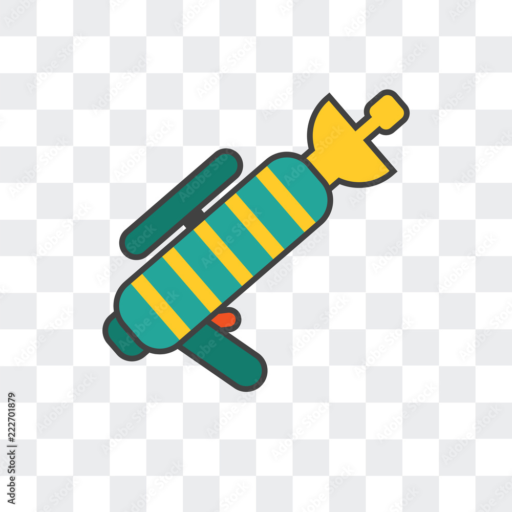 blaster icon isolated on transparent background. Modern and editable ...