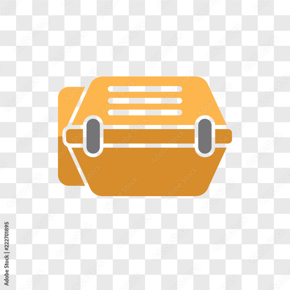 animal carrier icons isolated on transparent background. Modern and ...
