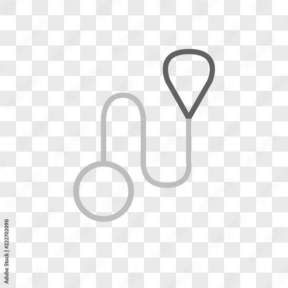 leash icons isolated on transparent background. Modern and editable ...