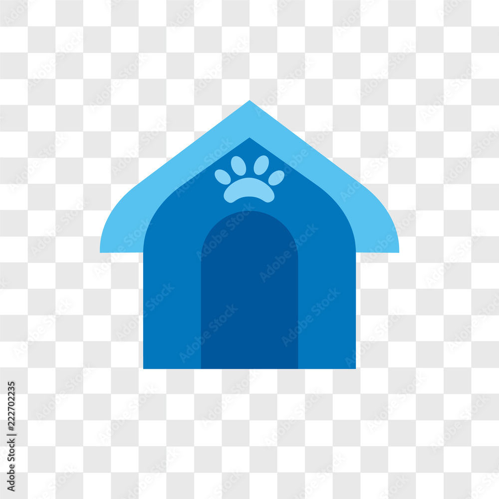pet house icons isolated on transparent background. Modern and editable ...