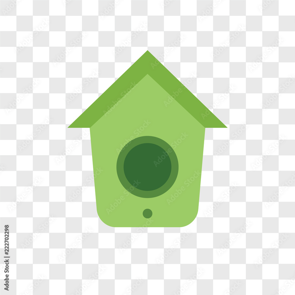 birdhouse icons isolated on transparent background. Modern and editable ...