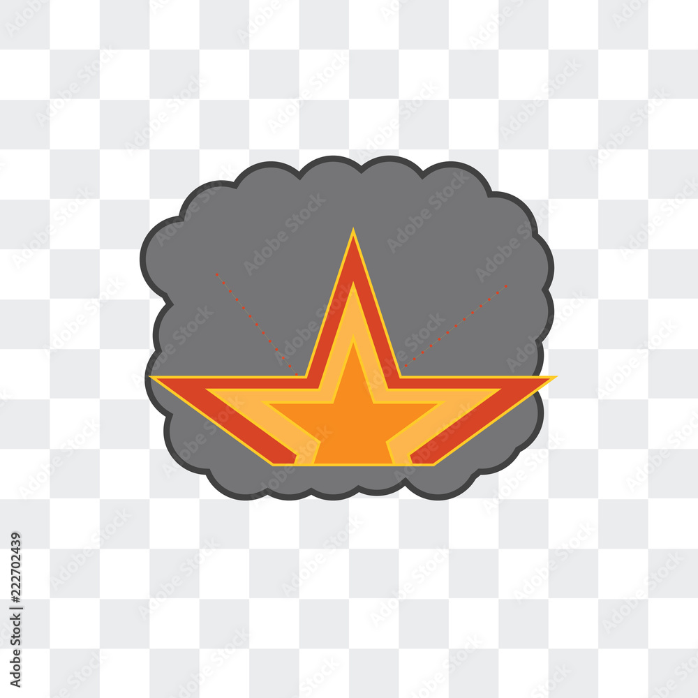 explosion icon isolated on transparent background. Modern and editable ...