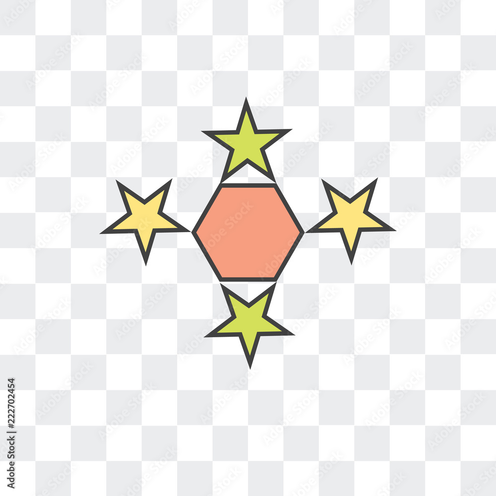stars icon isolated on transparent background. Modern and editable ...