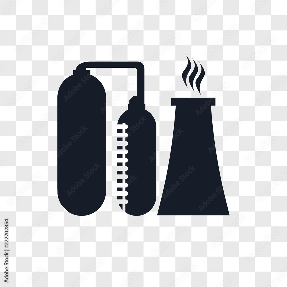 refinery icons isolated on transparent background. Modern and editable ...