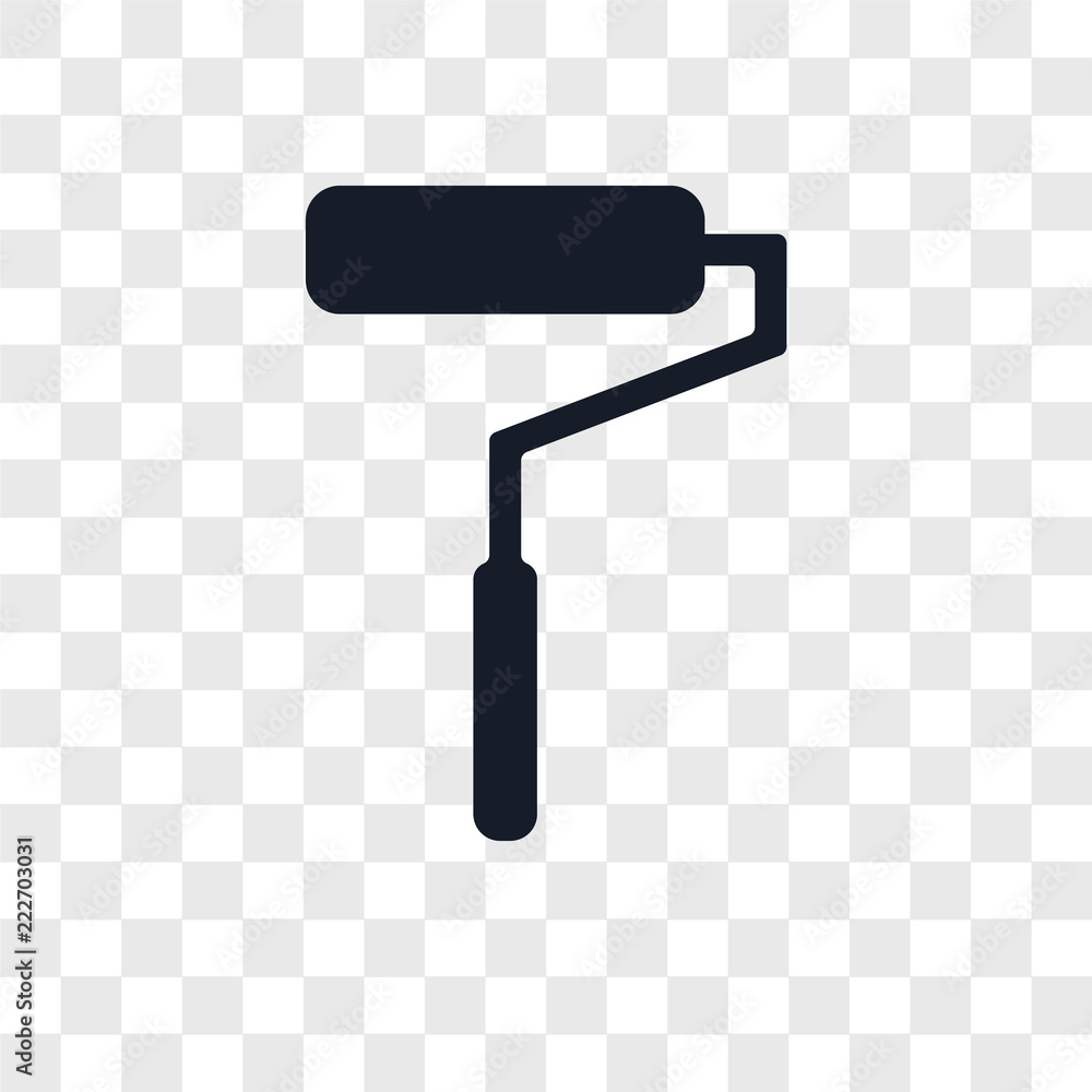 roller icons isolated on transparent background. Modern and editable ...