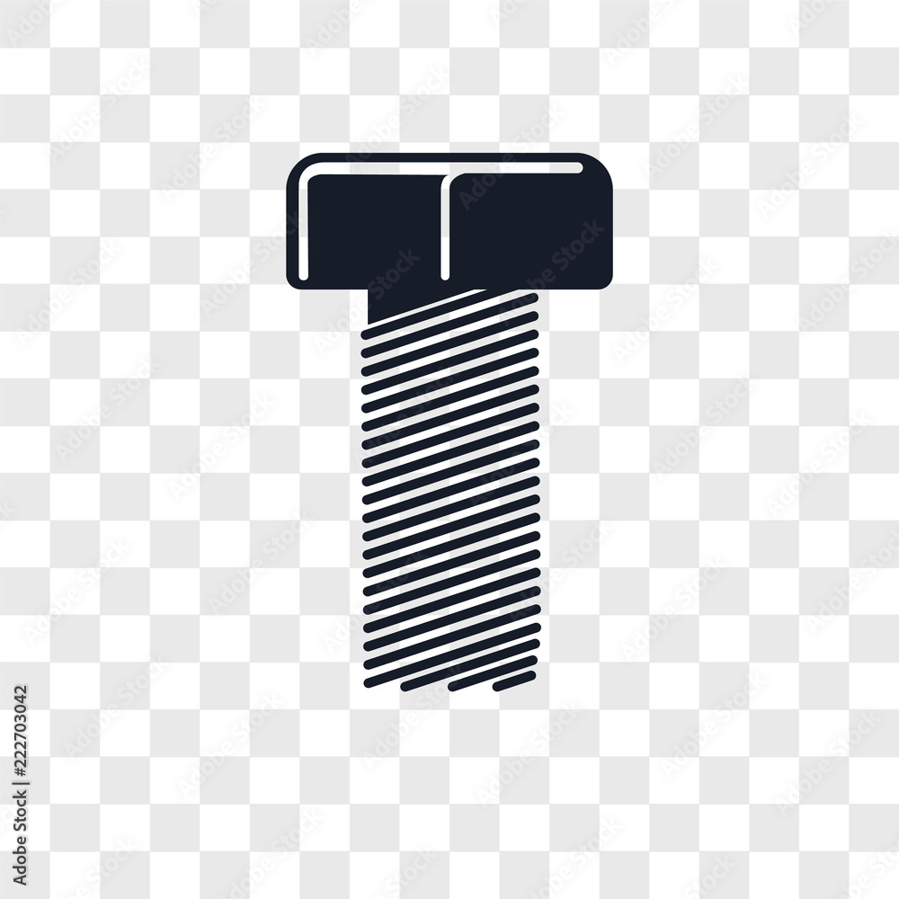 bolt icons isolated on transparent background. Modern and editable bolt ...