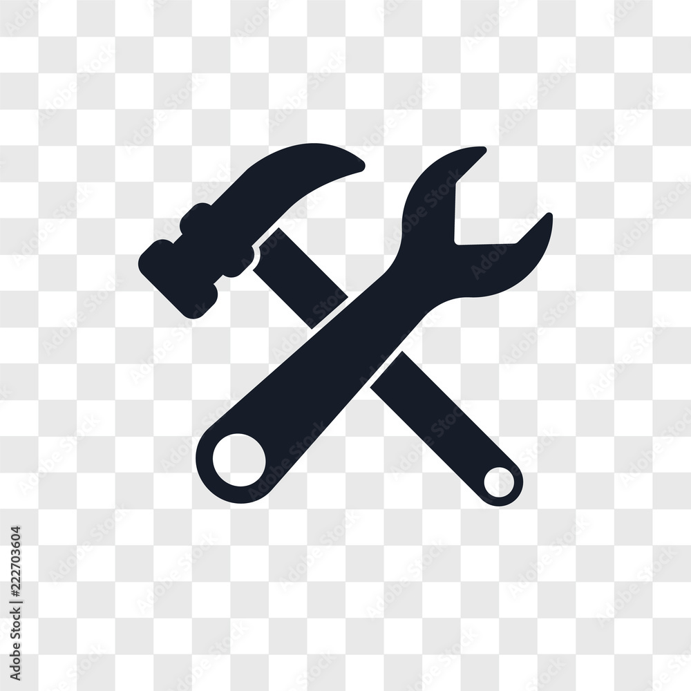 tools icons isolated on transparent background. Modern and editable ...