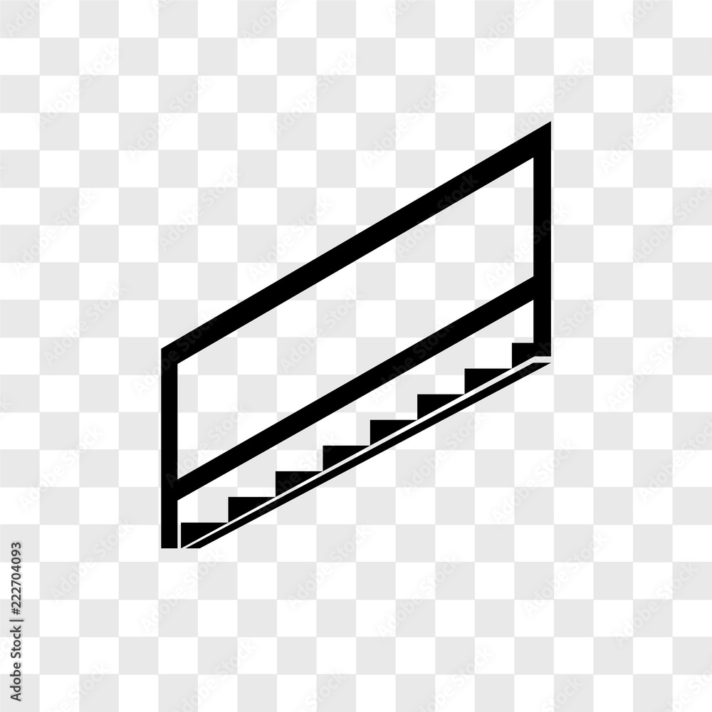 stairs icons isolated on transparent background. Modern and editable ... stairs icons isolated on transparent background. Modern and editable ...