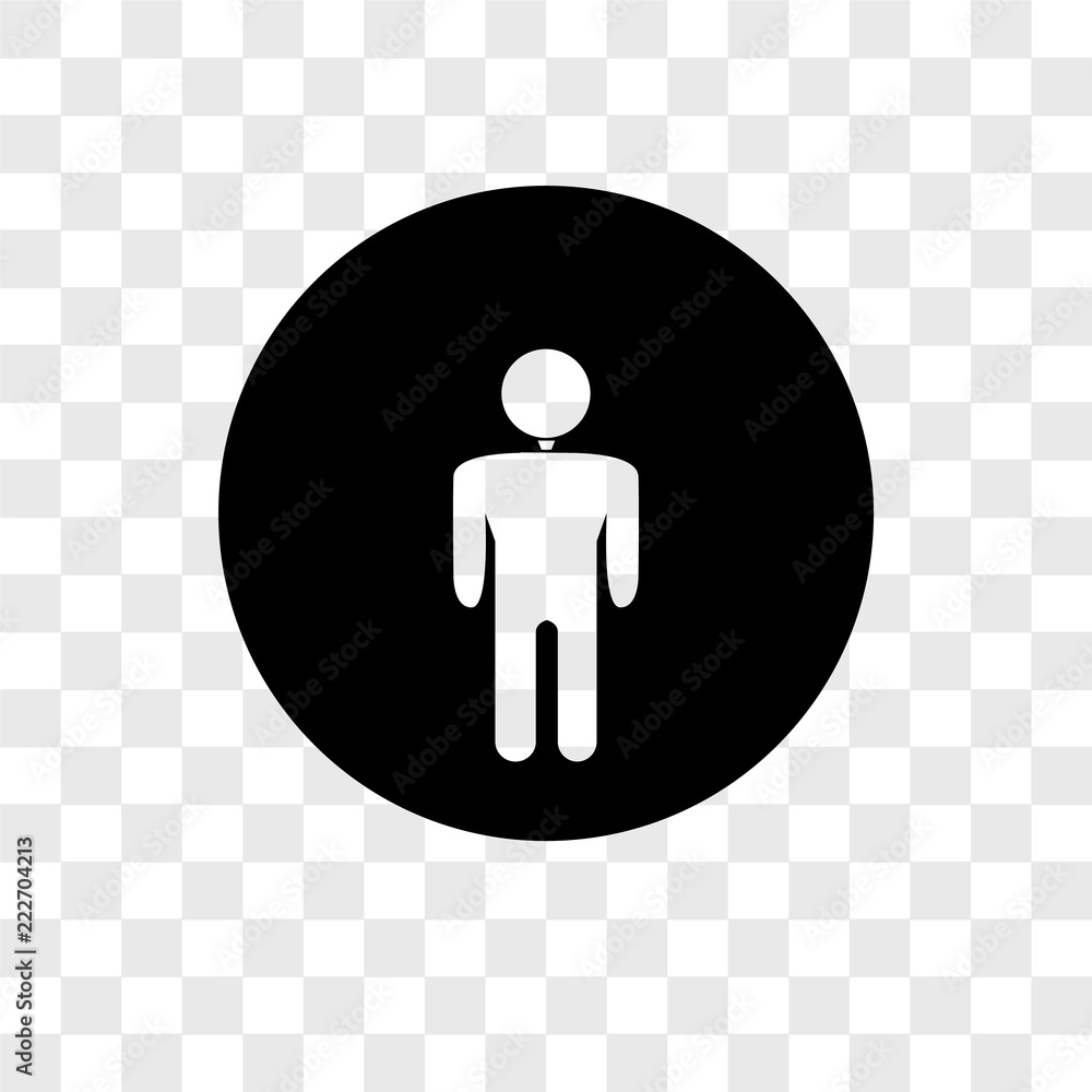 restroom icons isolated on transparent background. Modern and editable ...