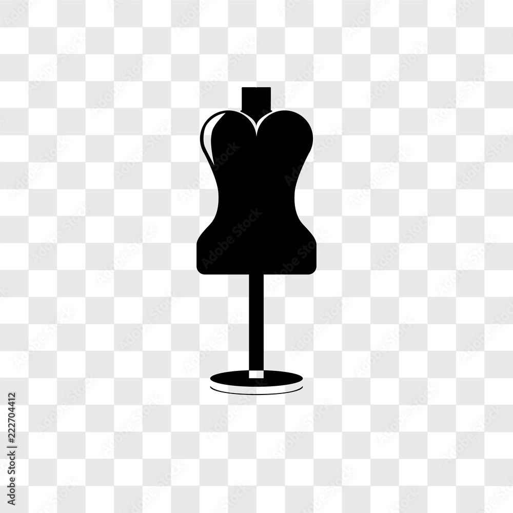 mannequin icons isolated on transparent background. Modern and editable ...