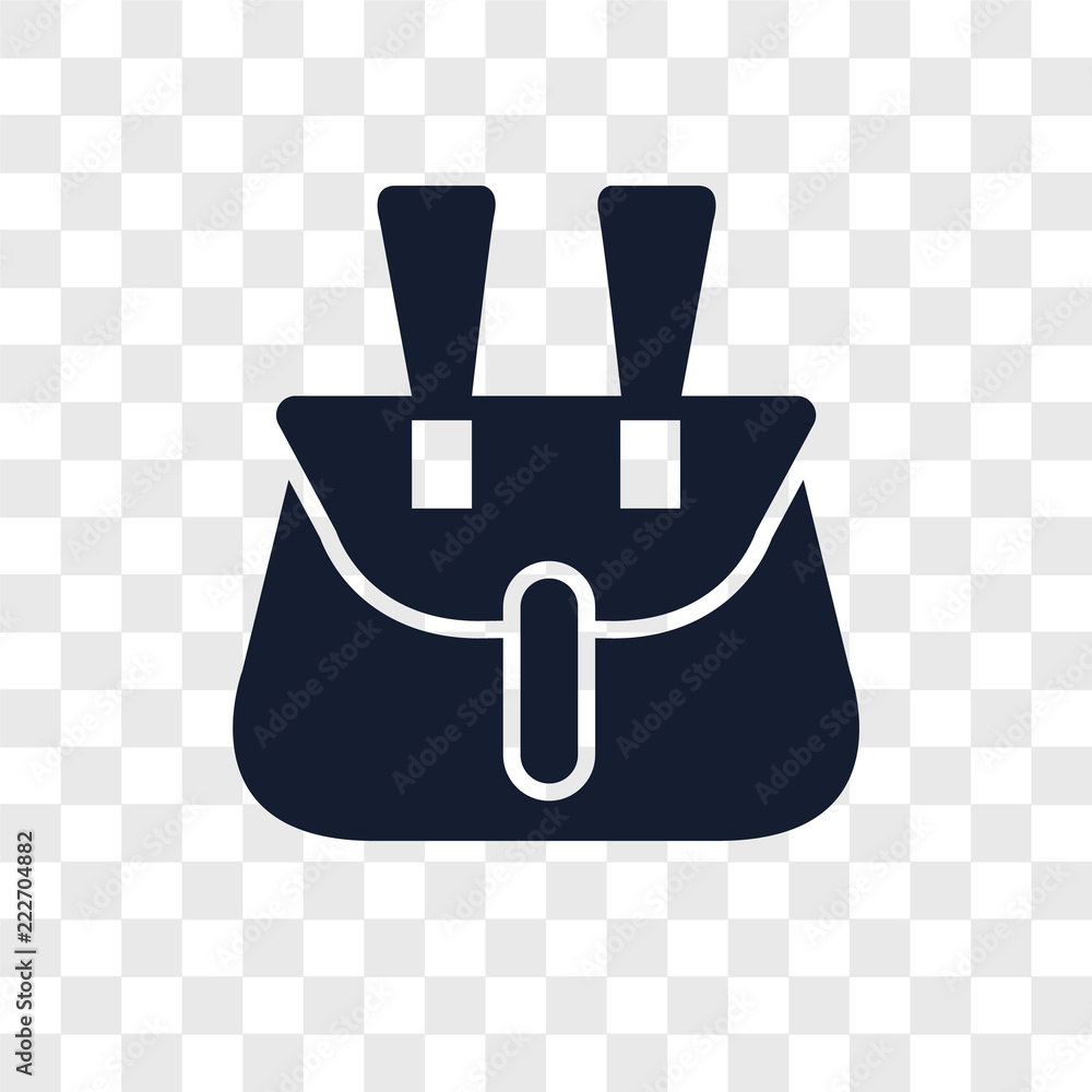 belt pouch icons isolated on transparent background. Modern and ...