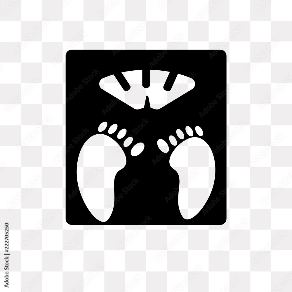 scale icon on transparent background. Modern icons vector illustration ...