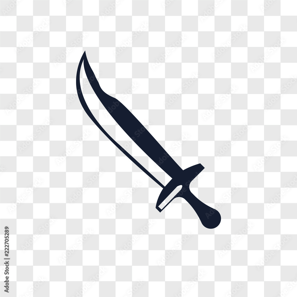 sword icons isolated on transparent background. Modern and editable ...