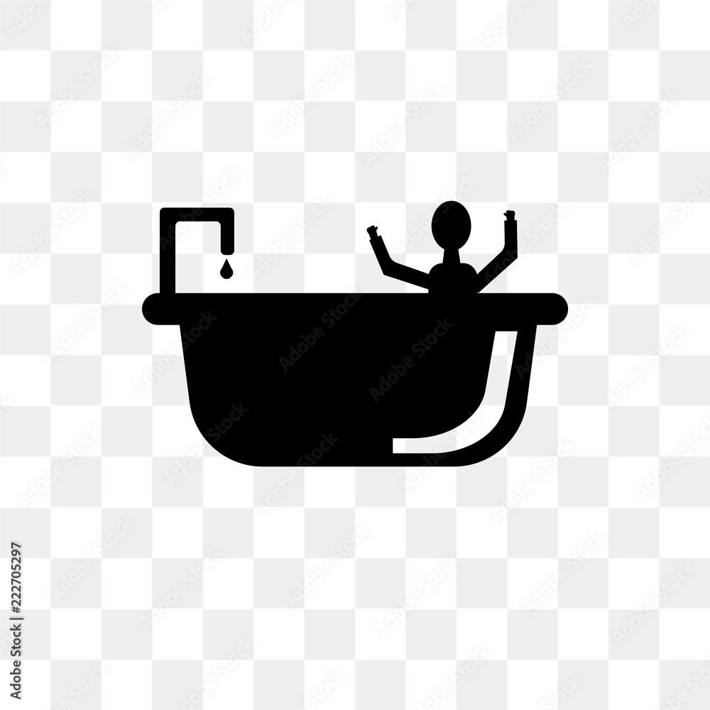 shower icon on transparent background. Modern icons vector illustration ...
