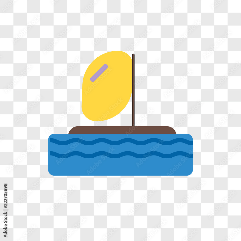 parasailing icons isolated on transparent background. Modern and ...