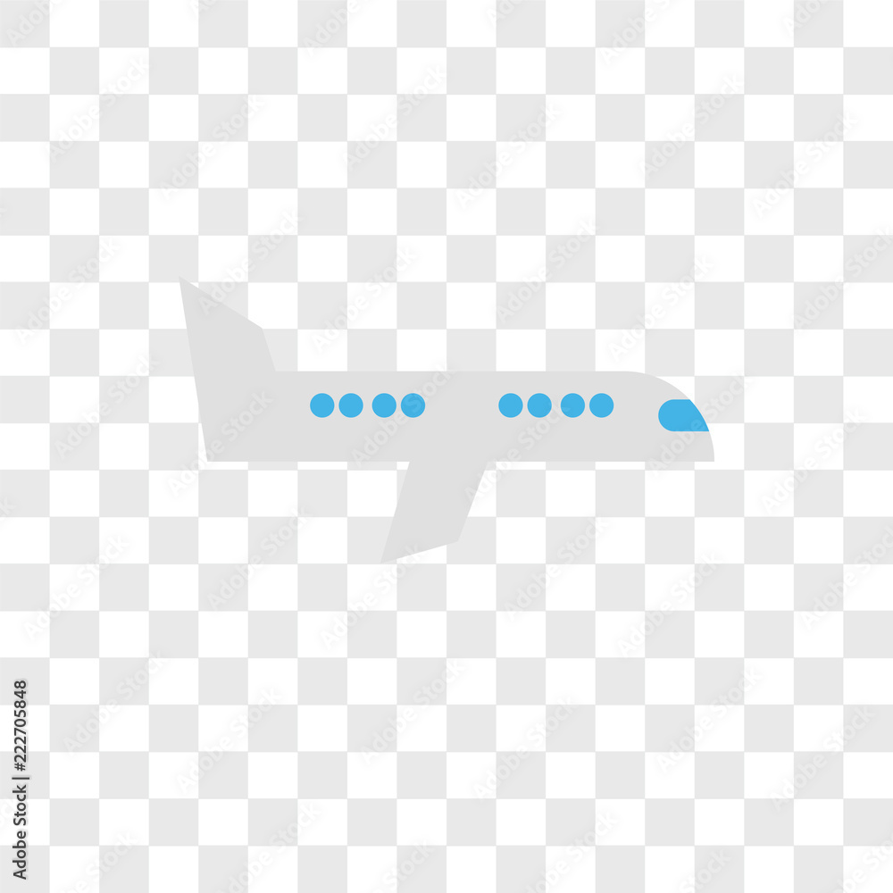 airplane icons isolated on transparent background. Modern and editable ...