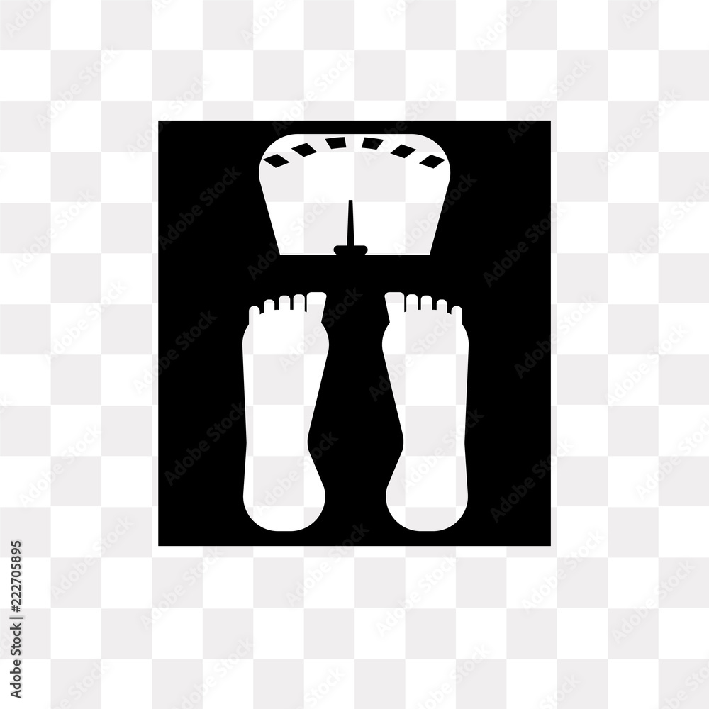 scale icon on transparent background. Modern icons vector illustration ...