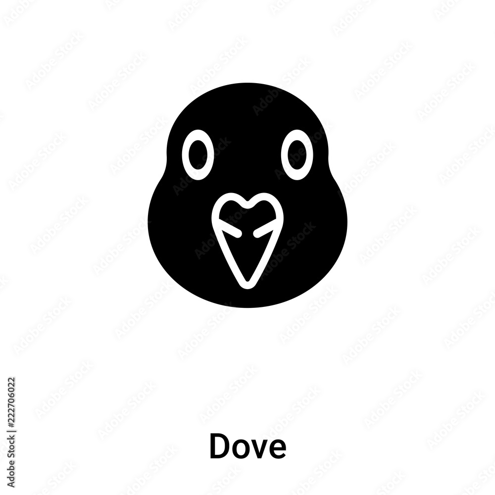 Dove icon vector isolated on white background, logo concept of Dove ...