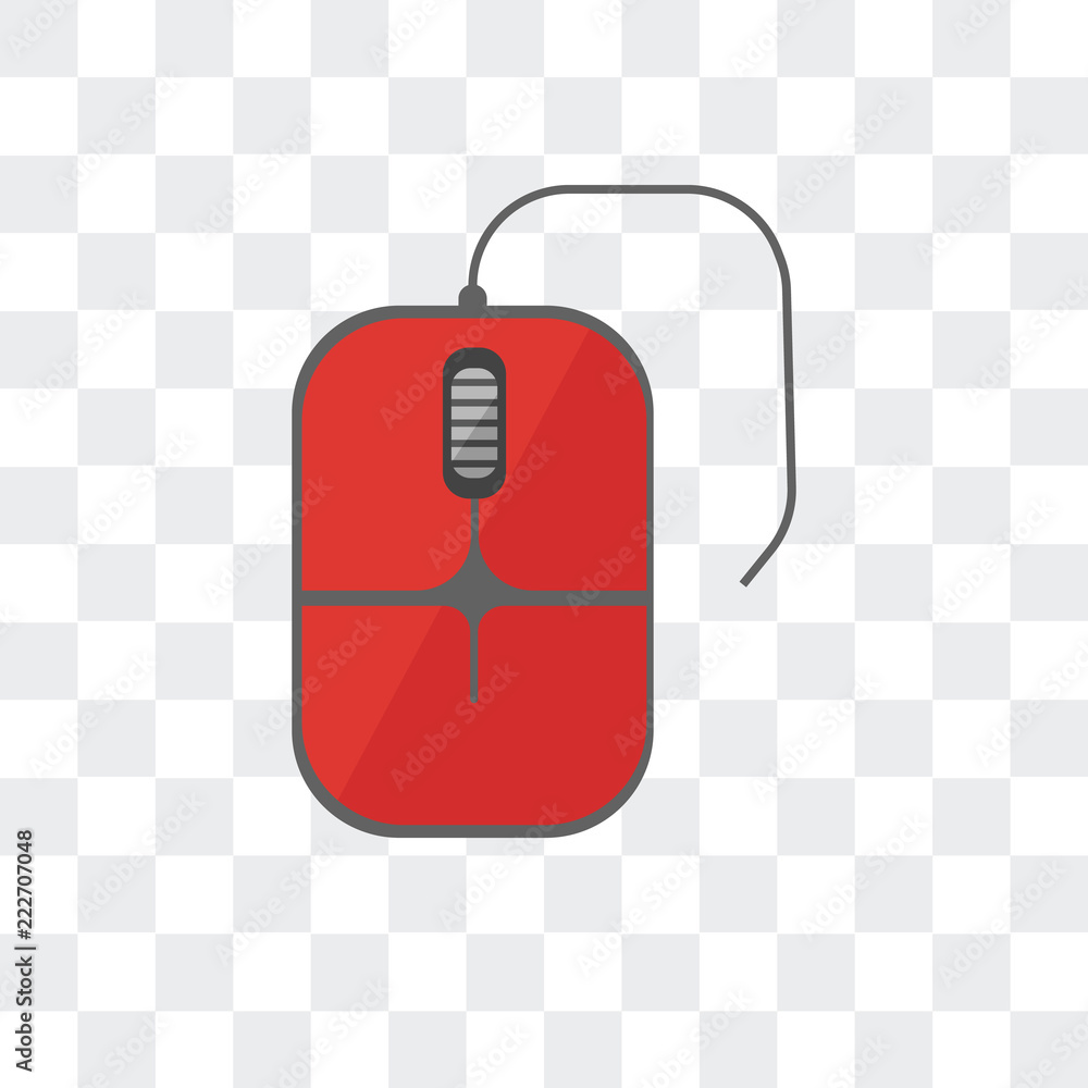 mouse clicker icon isolated on transparent background. Modern and ...