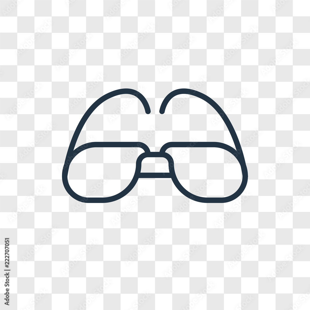 sunglasses icons isolated on transparent background. Modern and ...