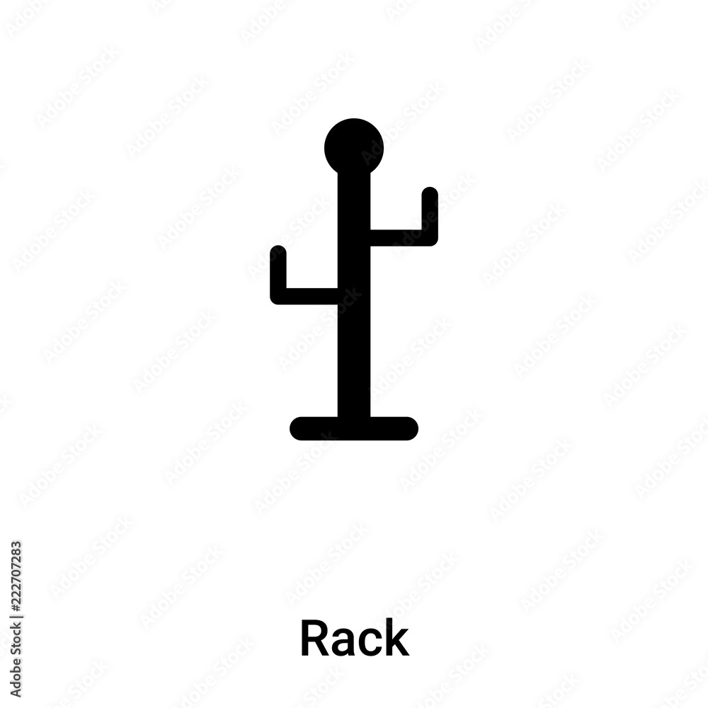 Rack icon vector isolated on white background, logo concept of Rack ...