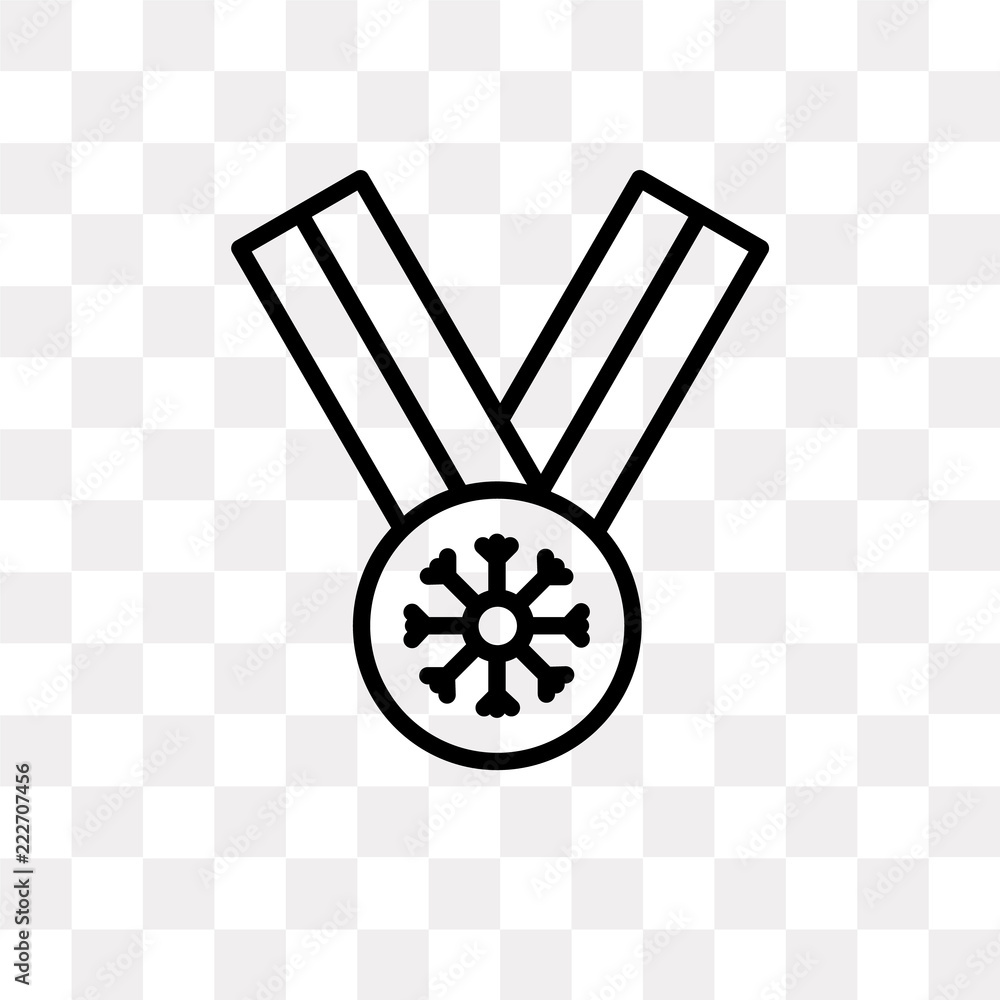medals icon on transparent background. Modern icons vector illustration ...