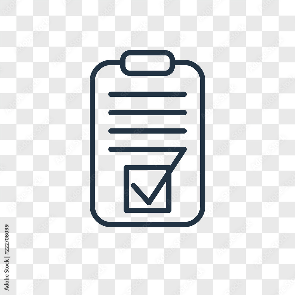 test icons isolated on transparent background. Modern and editable test ...