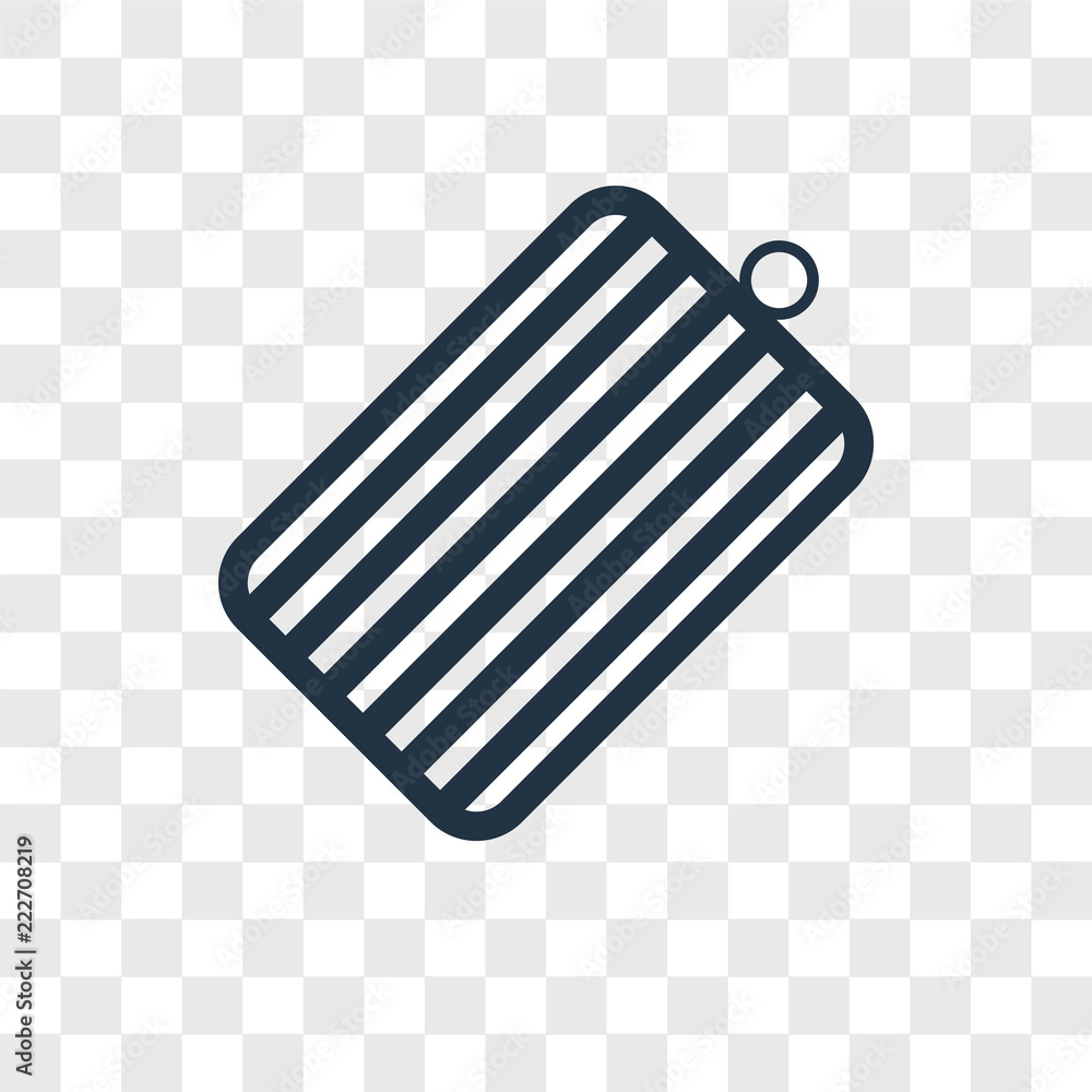 cutting board icons isolated on transparent background. Modern and ...