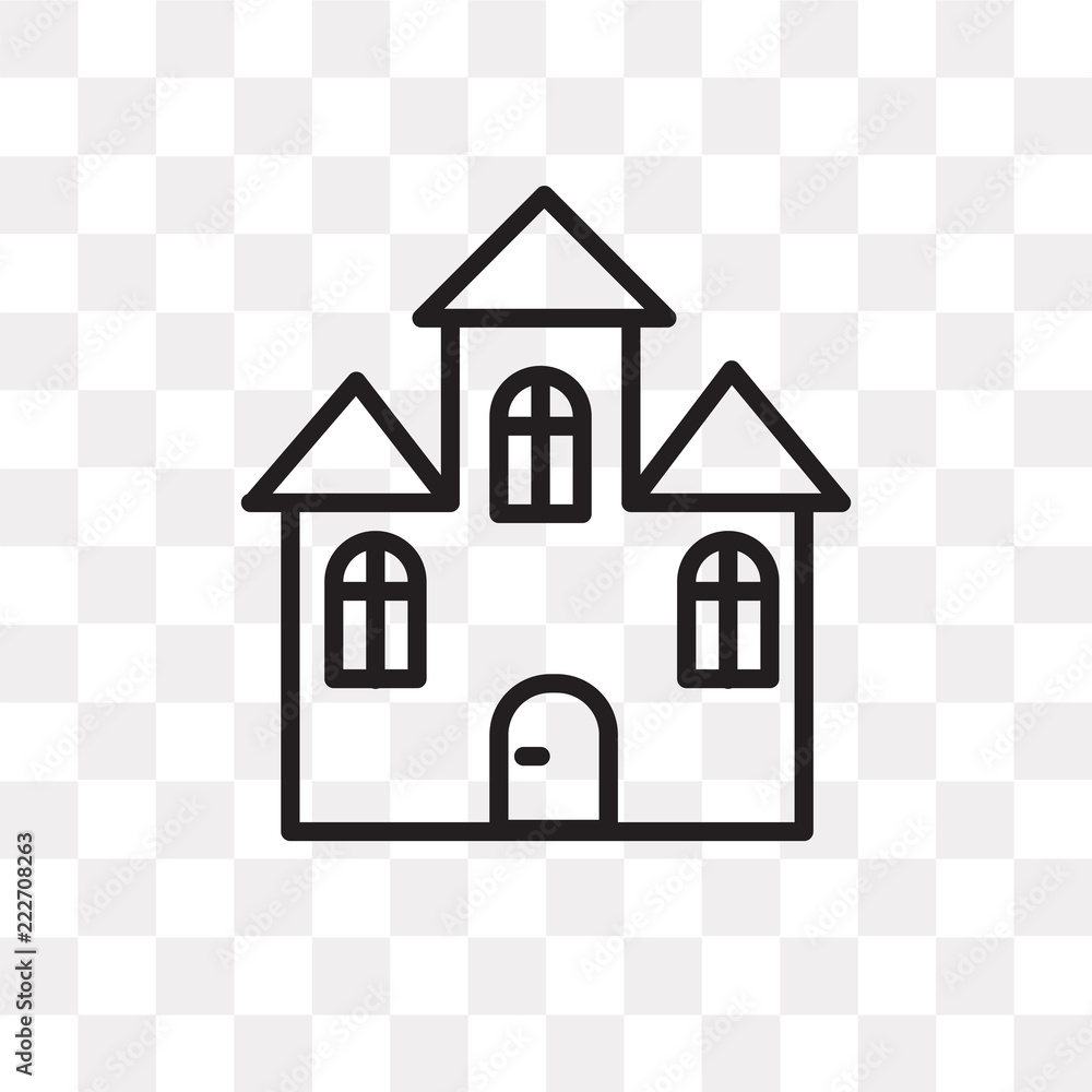 house icon on transparent background. Modern icons vector illustration ...
