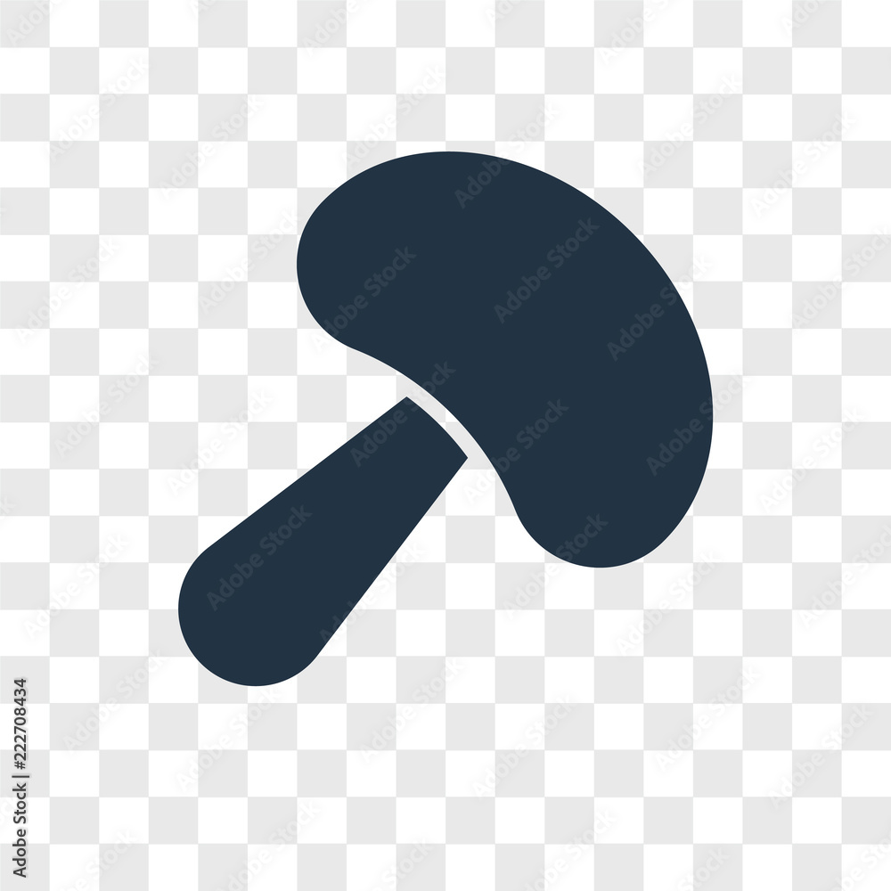 mushroom icons isolated on transparent background. Modern and editable ...