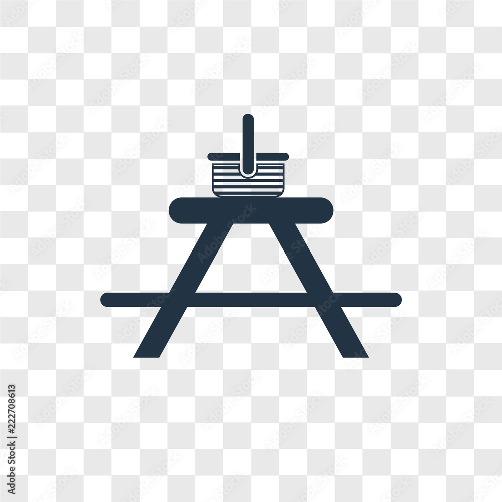 picnic icons isolated on transparent background. Modern and editable ...