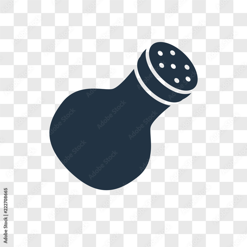 salt icons isolated on transparent background. Modern and editable salt ...