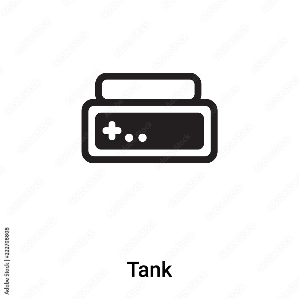 Tank icon vector isolated on white background, logo concept of Tank ...