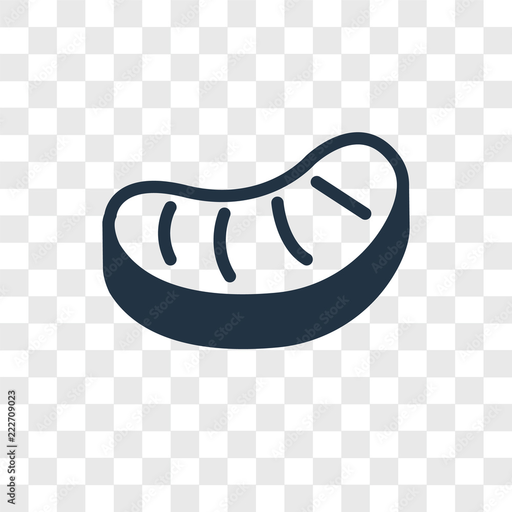 steak icons isolated on transparent background. Modern and editable ...