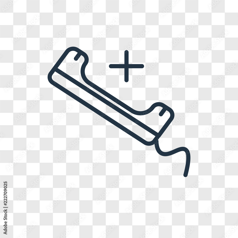 phone call icons isolated on transparent background. Modern and editable phone call icon. Simple ...