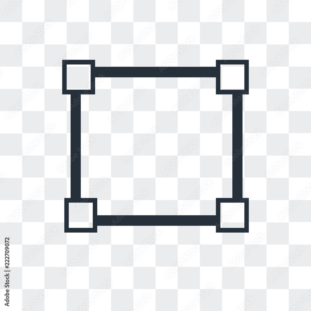 cutting tool selection icon isolated on transparent background. Modern ...