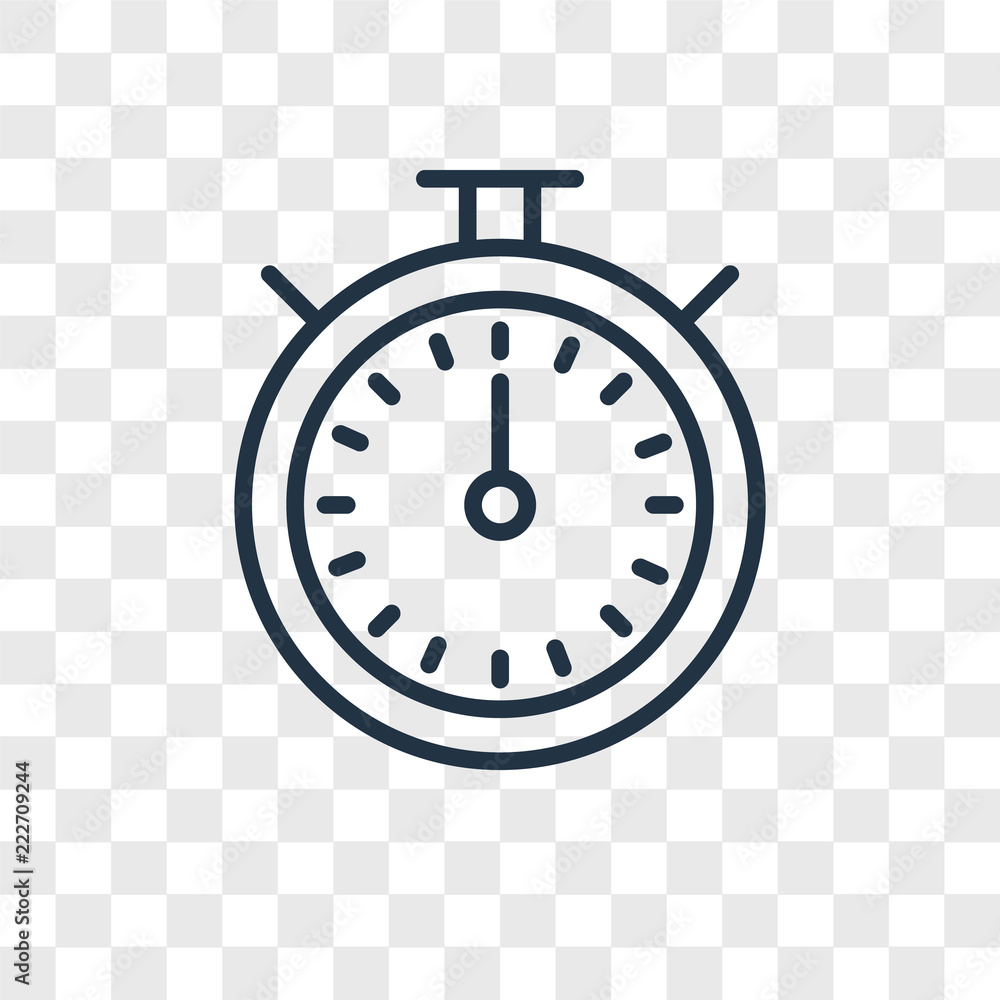chronometer icons isolated on transparent background. Modern and ...