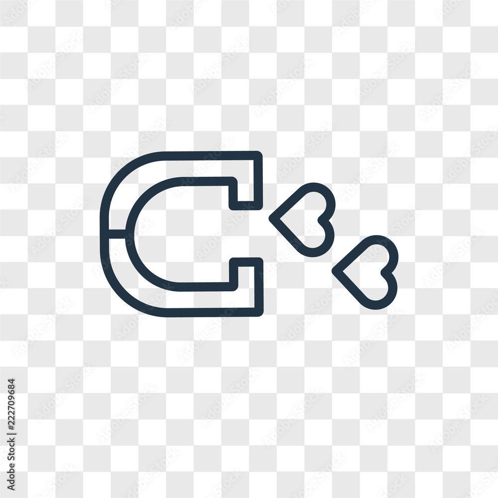 magnet icons isolated on transparent background. Modern and editable ...