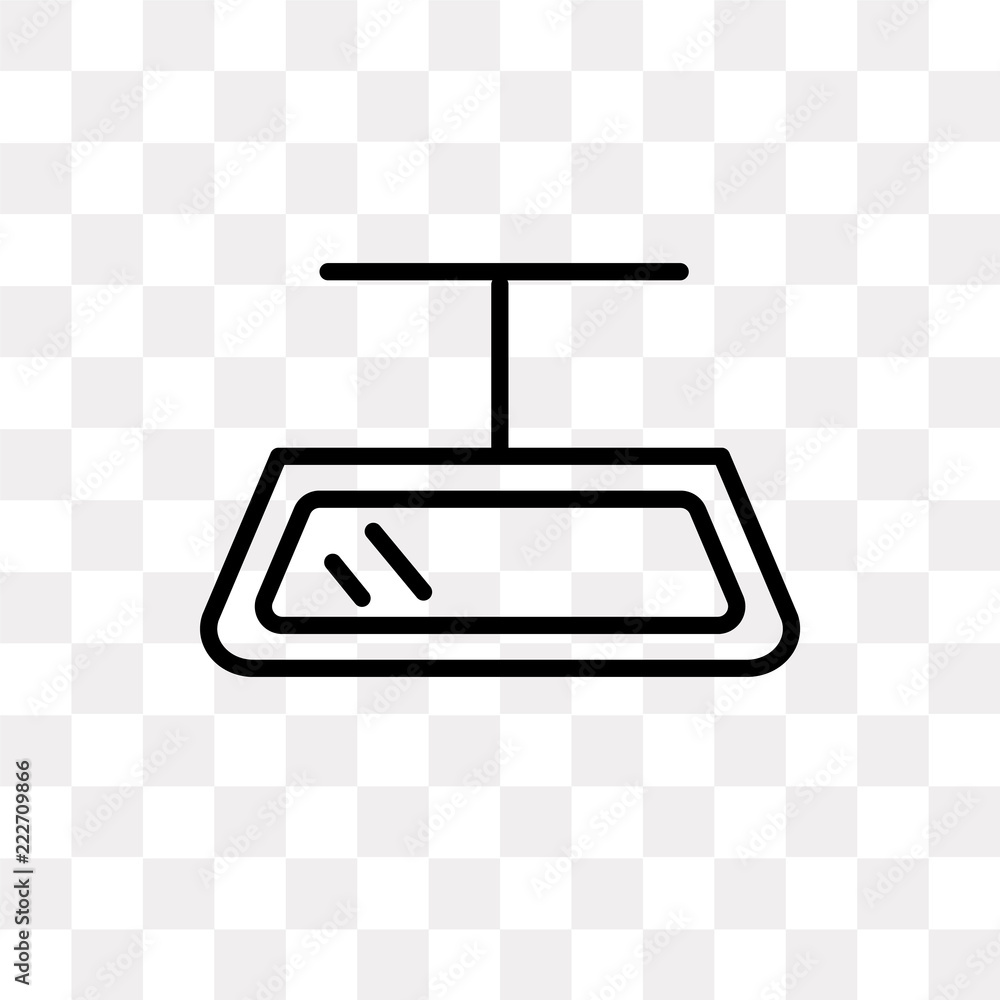 mirror icon on transparent background. Modern icons vector illustration ...