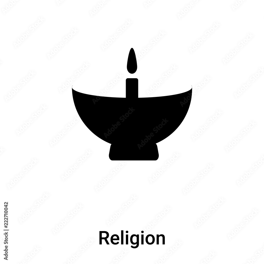 Religion icon vector isolated on white background, logo concept of ...