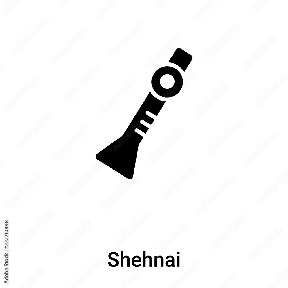Shehnai icon vector isolated on white background, logo concept of ...
