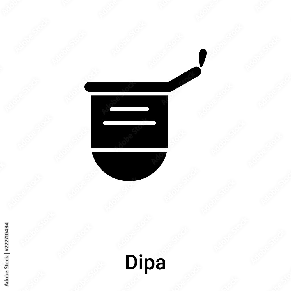 Dipa icon vector isolated on white background, logo concept of Dipa ...