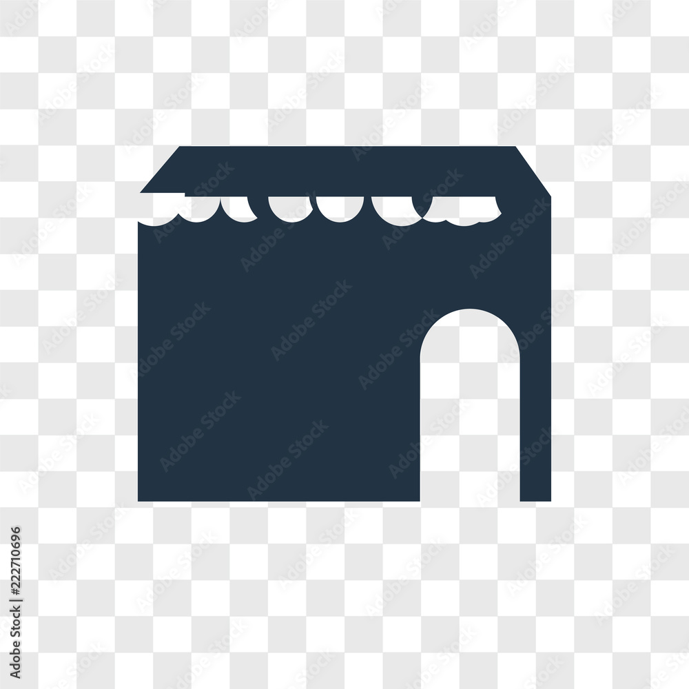 store icons isolated on transparent background. Modern and editable ...