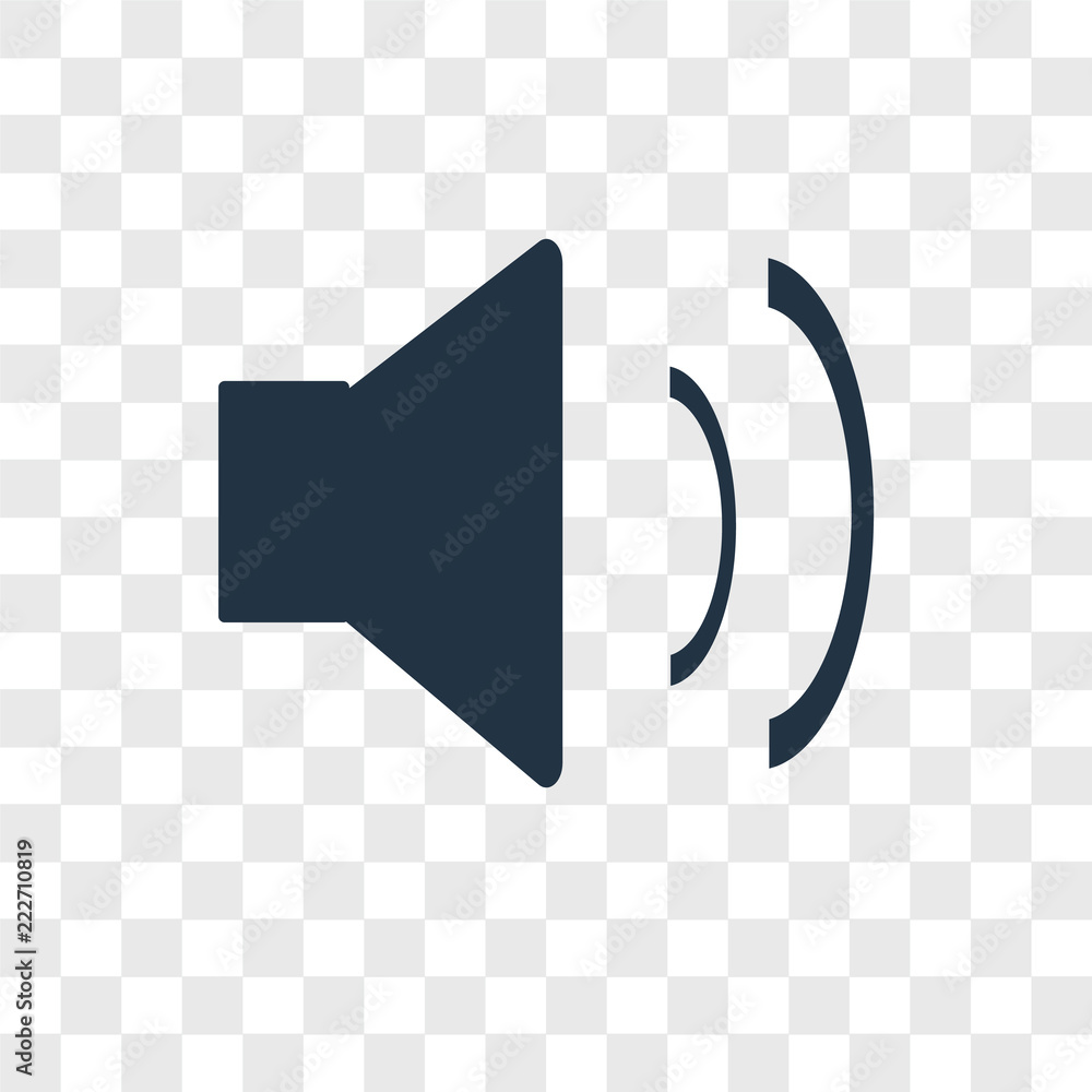 speaker icons isolated on transparent background. Modern and editable ...