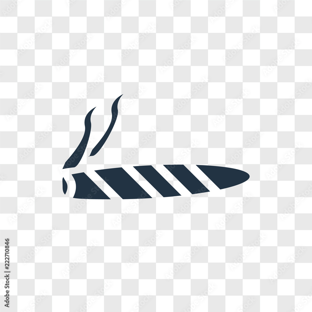Vecteur Stock cigar icons isolated on transparent background. Modern ...