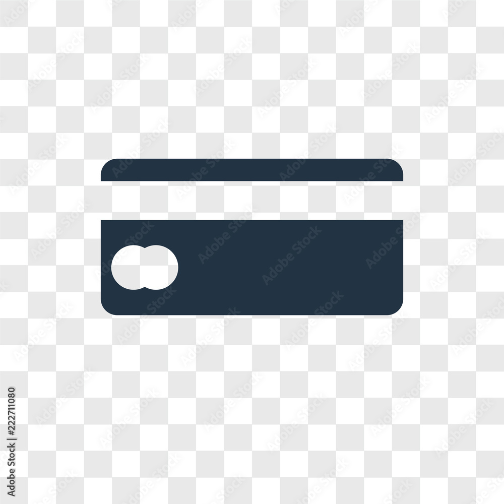 cit card icons isolated on transparent background. Modern and editable ...