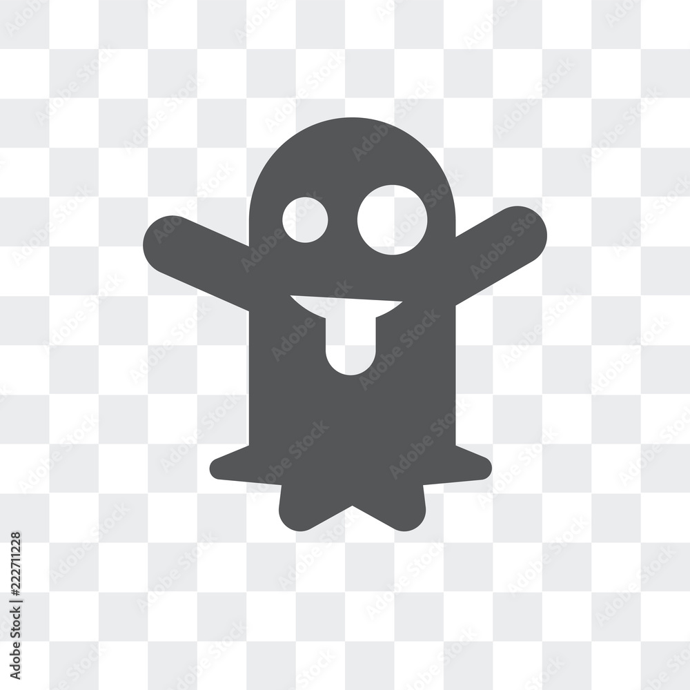 ghost icon isolated on transparent background. Modern and editable ...