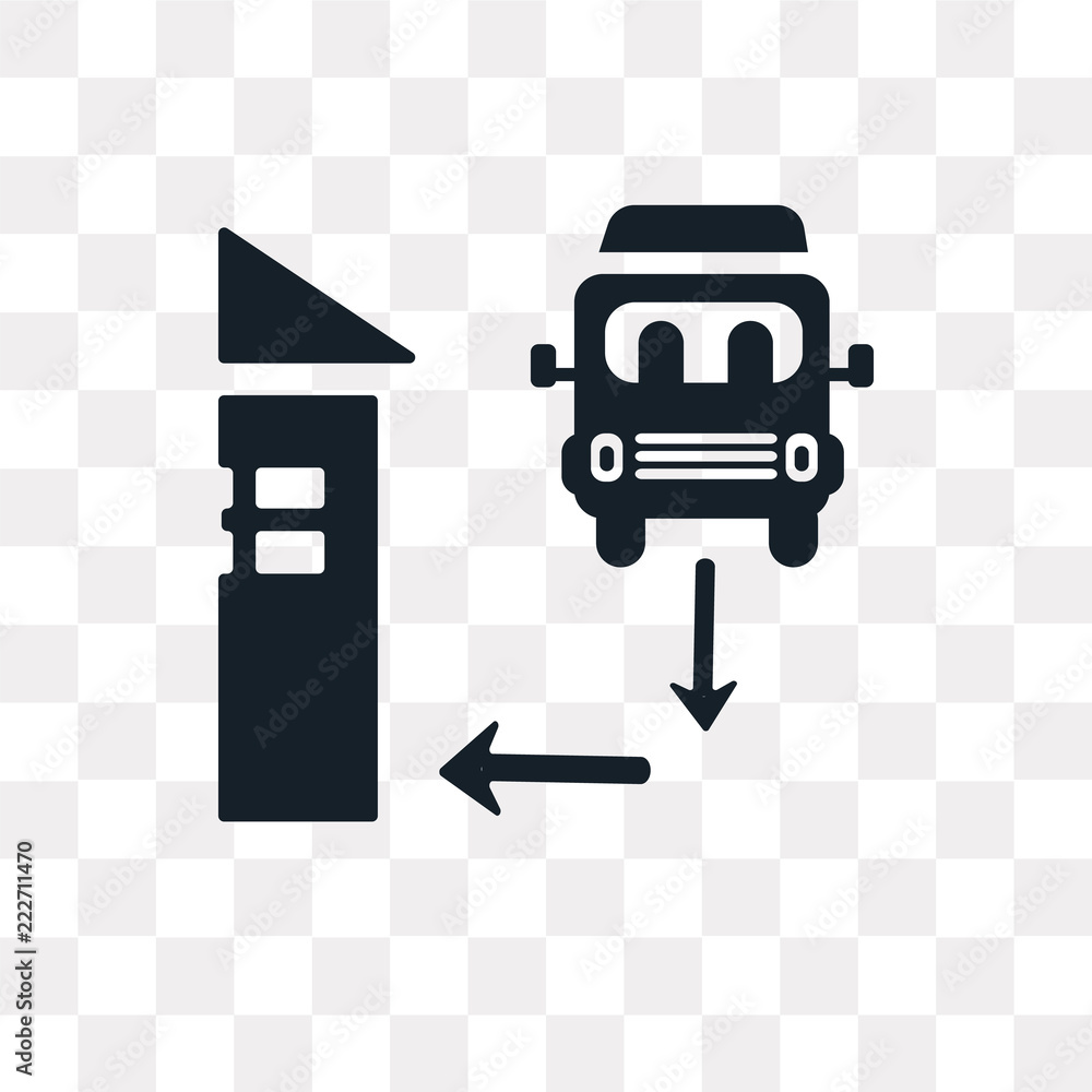 delivery icon on transparent background. Modern icons vector ...