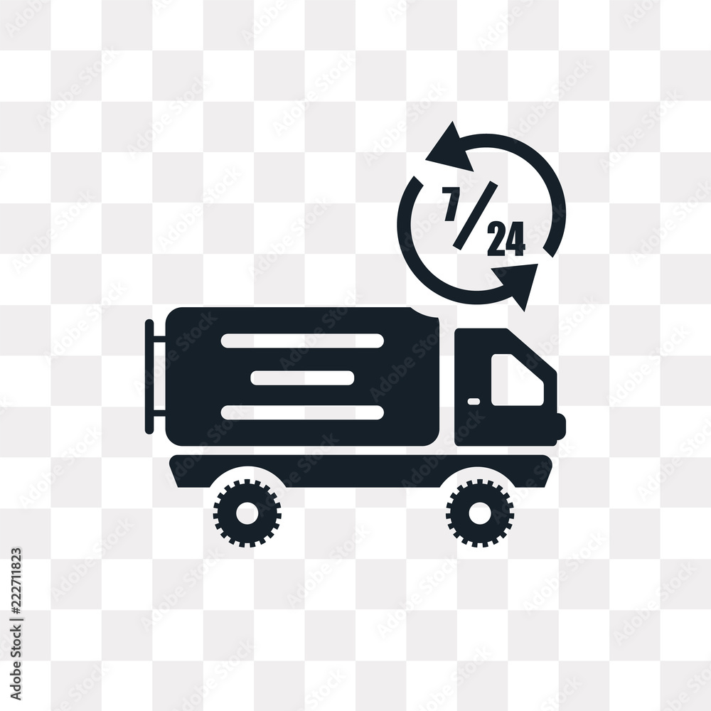 truck icon on transparent background. Modern icons vector illustration ...