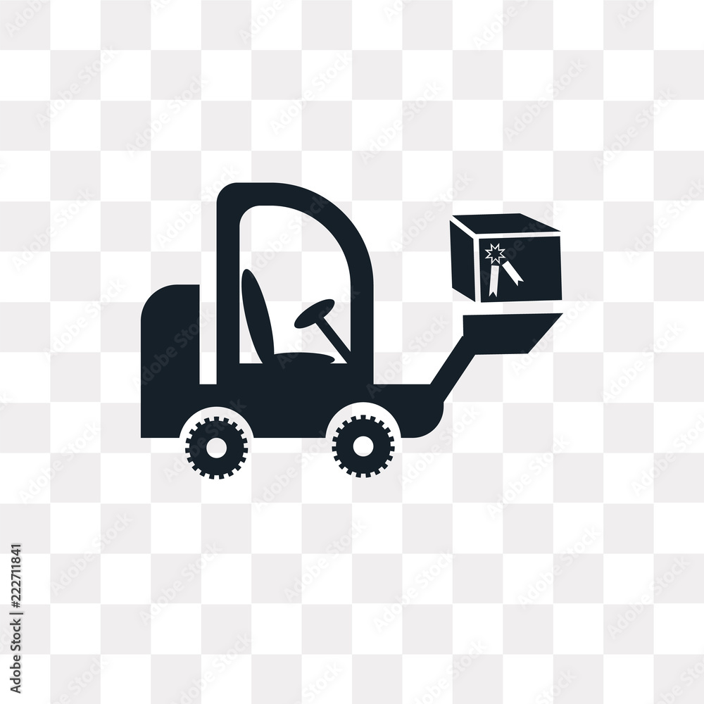 delivery icon on transparent background. Modern icons vector ...